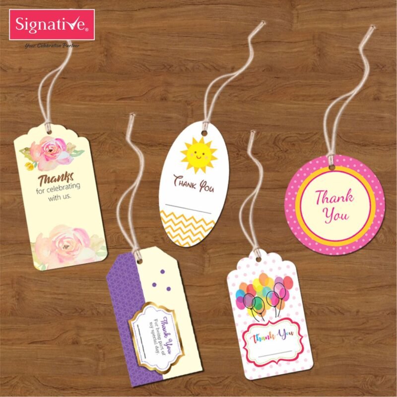 THANKS TAG (SET OF 5 DESIGNS) – Signative Shop