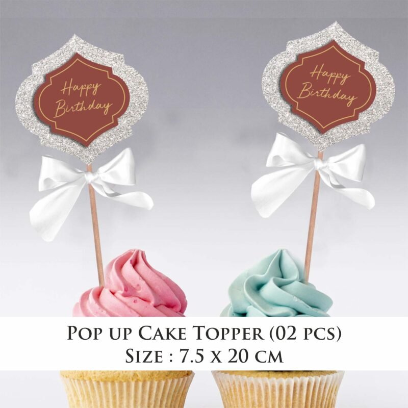 Birthday PopUp Cake Topper/ Cake Theme Decoration (Pack of 02 pcs ...